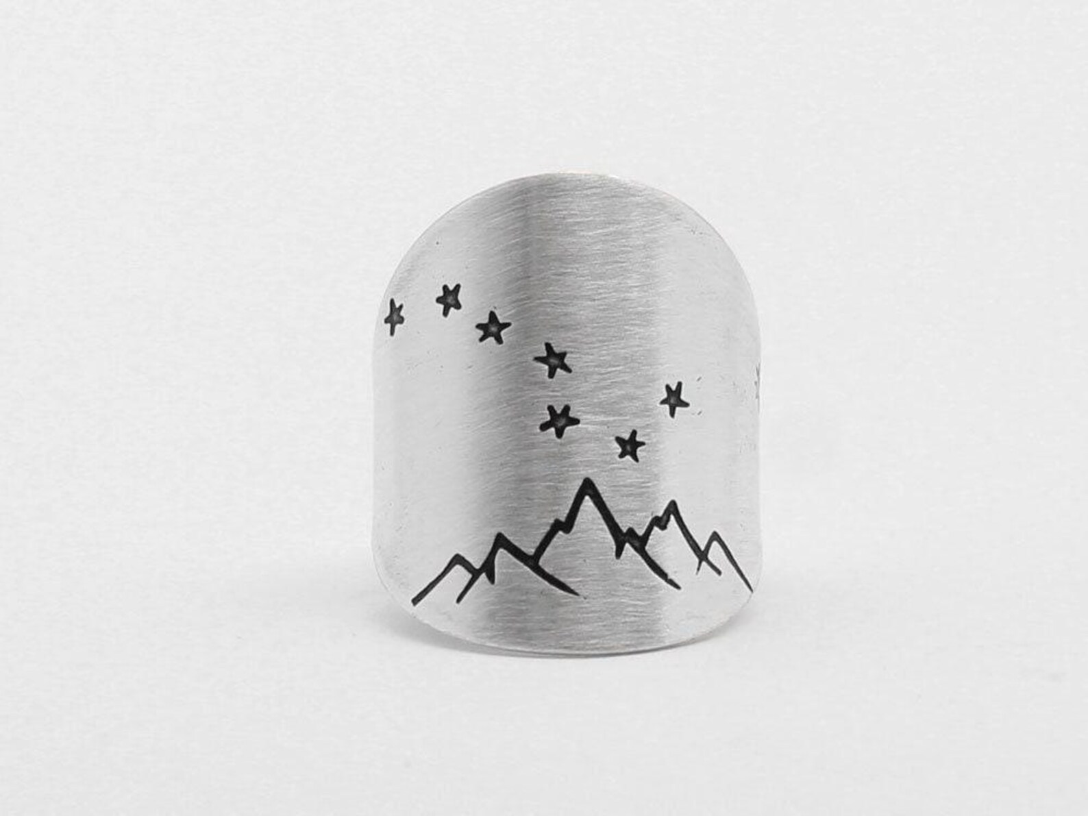 Big Dipper Celestial Hand Etched Adjustable Ring, Perfect Gift for ...