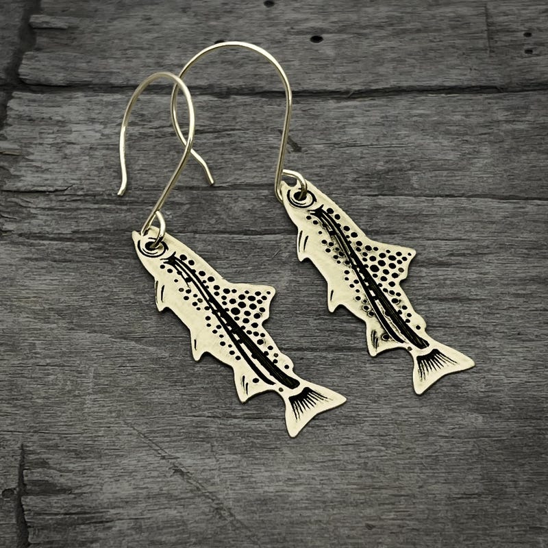Fish Earrings Rainbow - Etsy