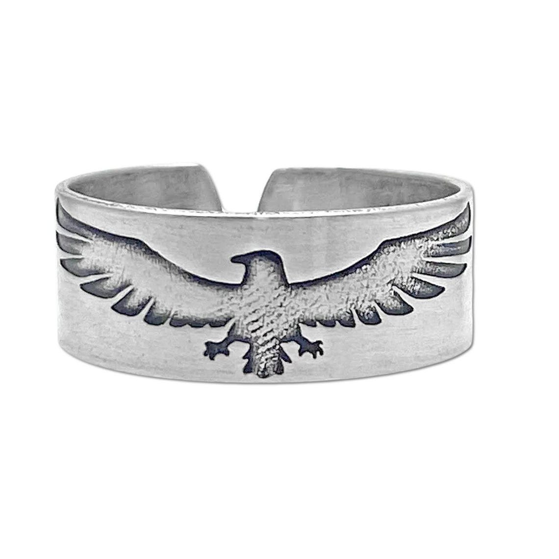 Freebird Eagle Adjustable Ring, Animal Ring - Eagle Jewelry - Etsy