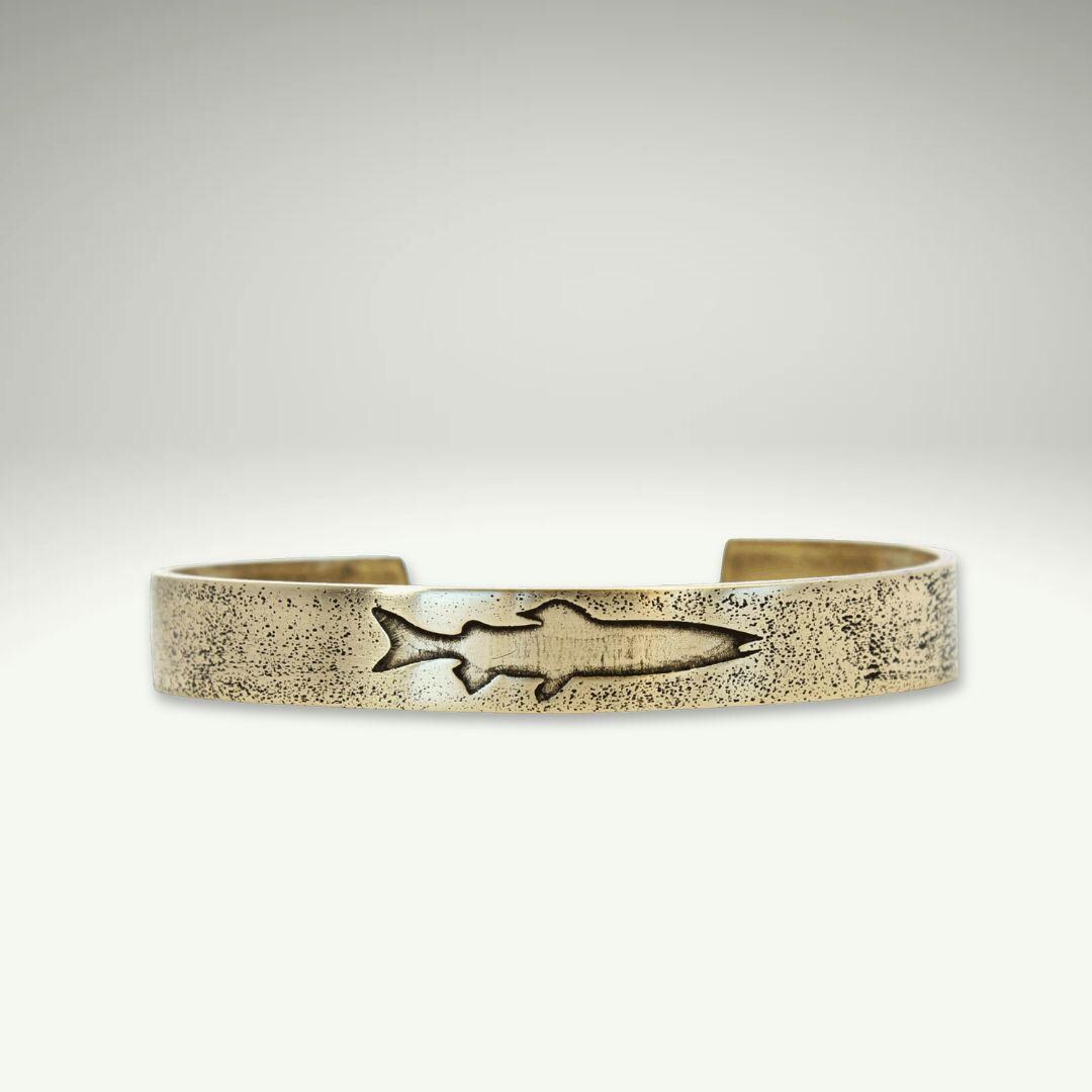Trout Cuff Bracelet, Fish Bracelet, Fly Fishing Gift, Gift for ...