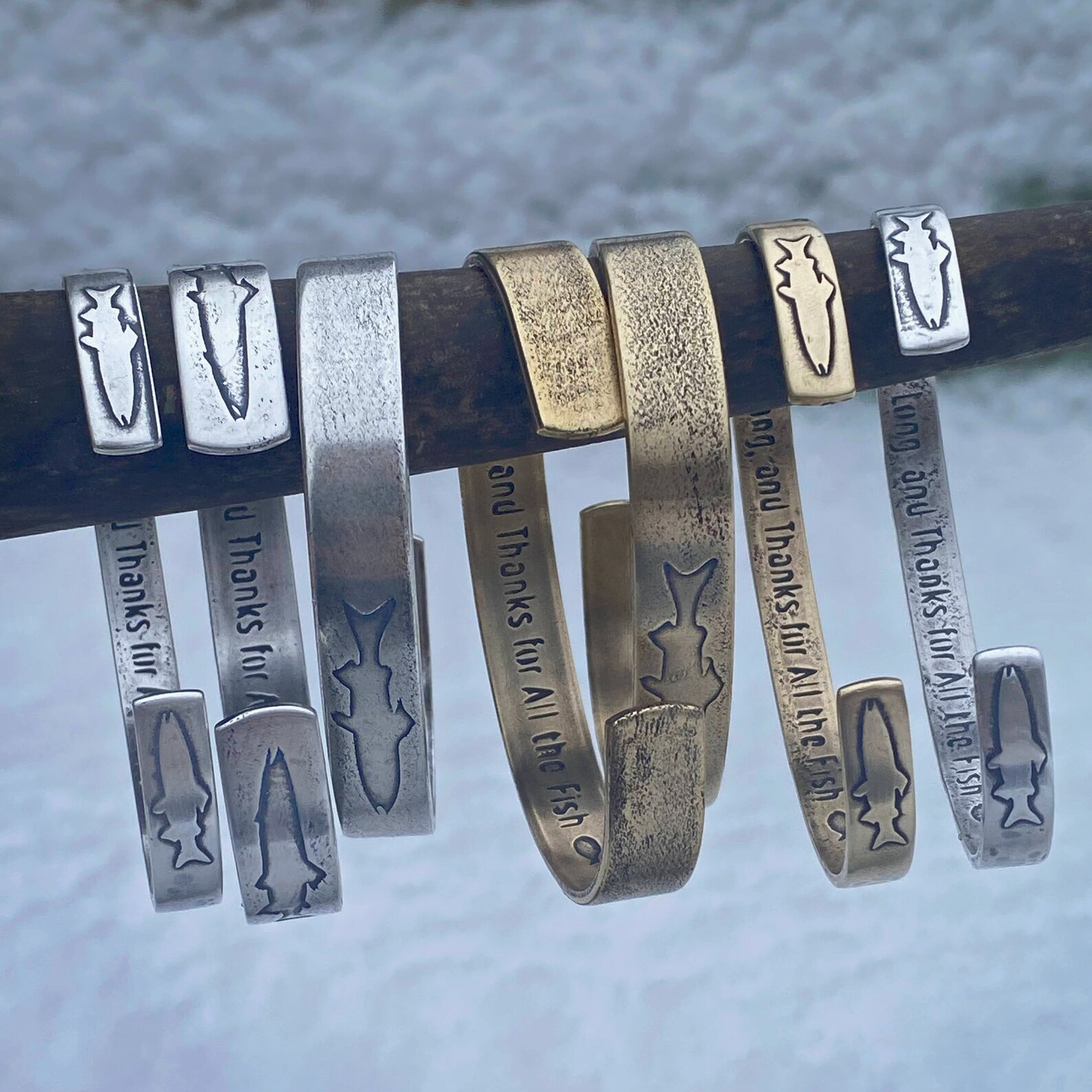 Trout Bracelet Fish Cuff Bracelet Fly Fishing Jewelry - Etsy