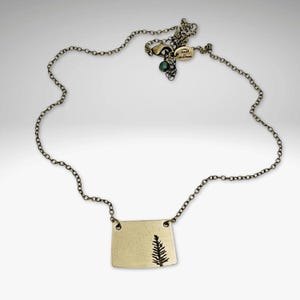 Spruce Necklace Mountain Jewelry Botanical Jewelry - Etsy