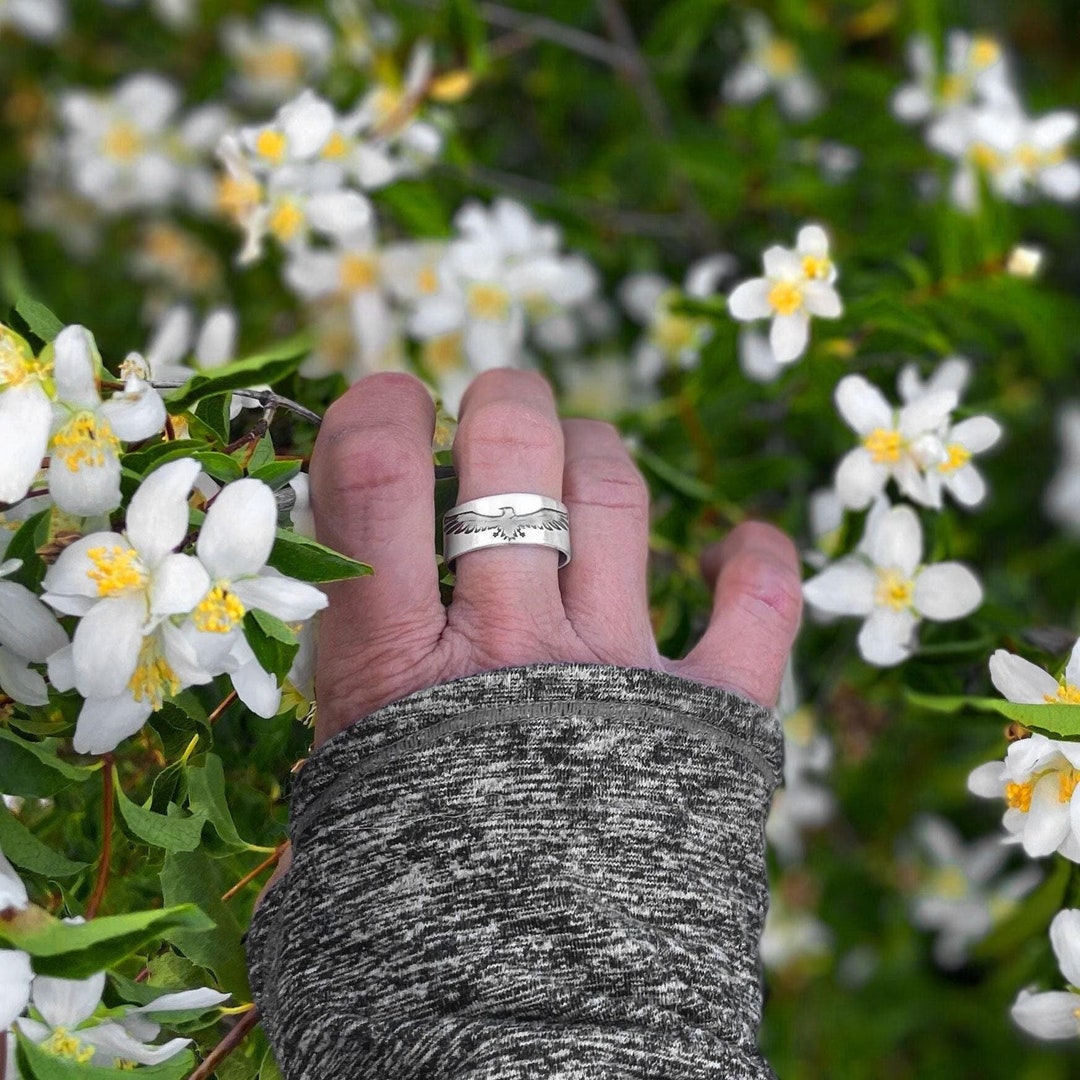 Freebird Eagle Adjustable Ring, Animal Ring - Eagle Jewelry - Etsy