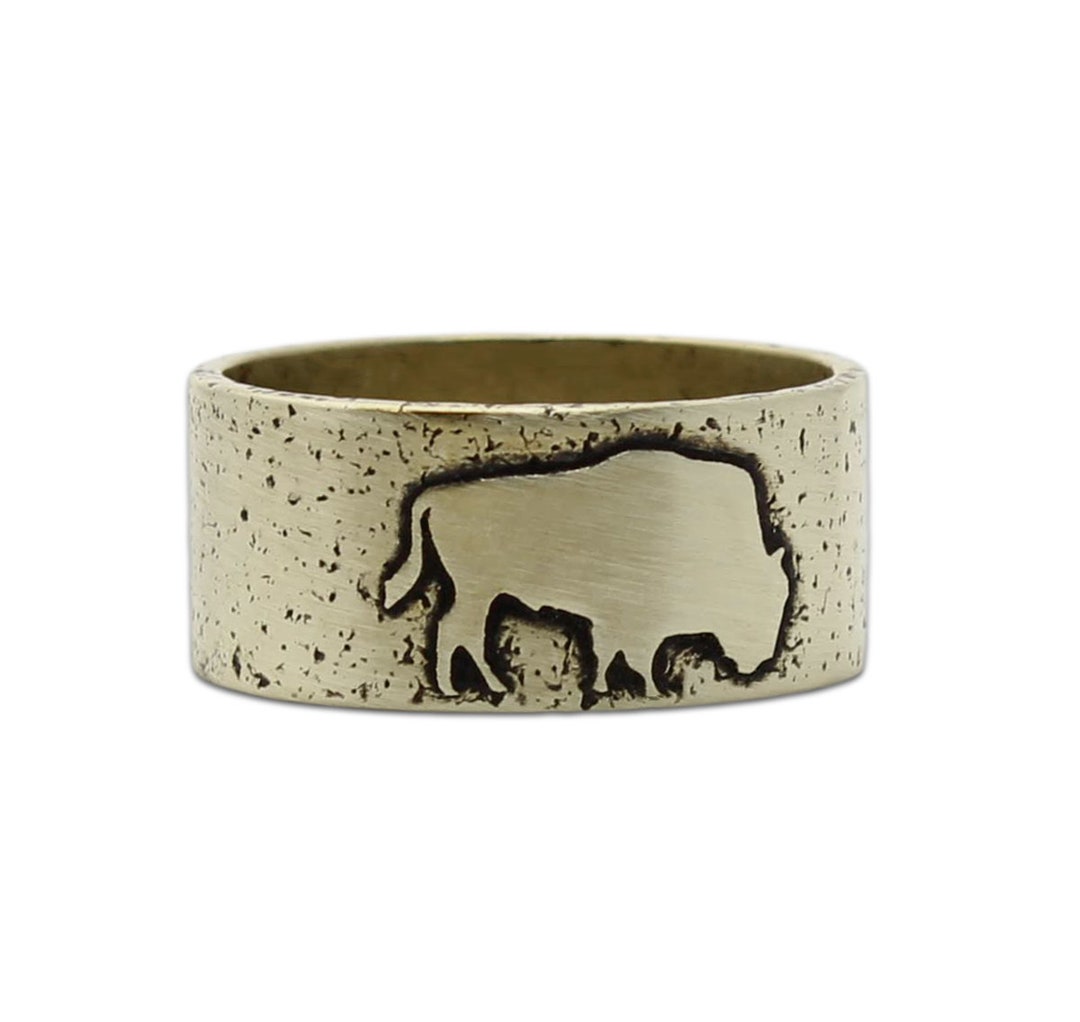 Roaming Buffalo Ring, Thumb Ring, Bison Ring, Wyoming Jewelry - Etsy