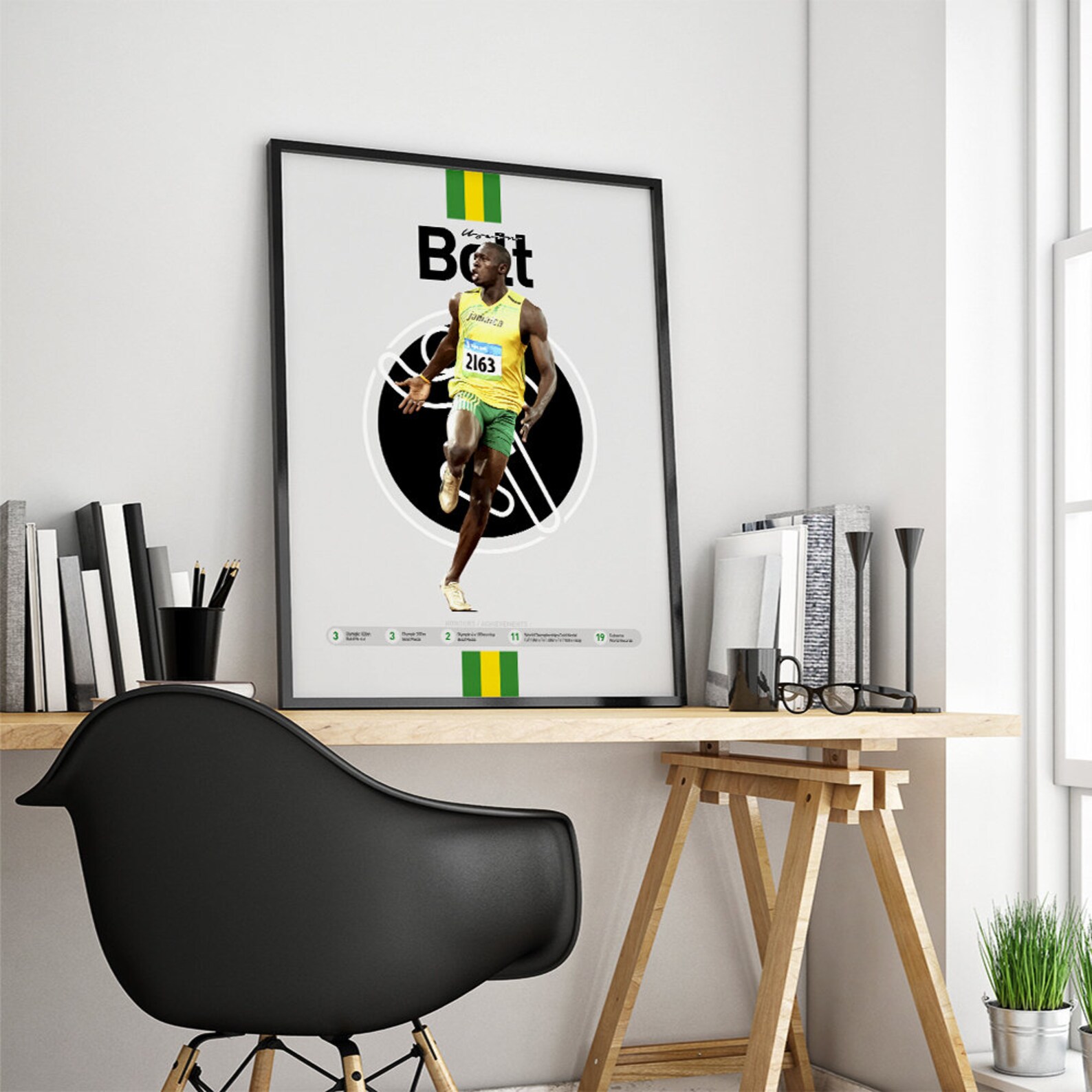 Usain Bolt Poster, Usain Bolt Print, Usain Bolt Art, Minimalist Poster ...