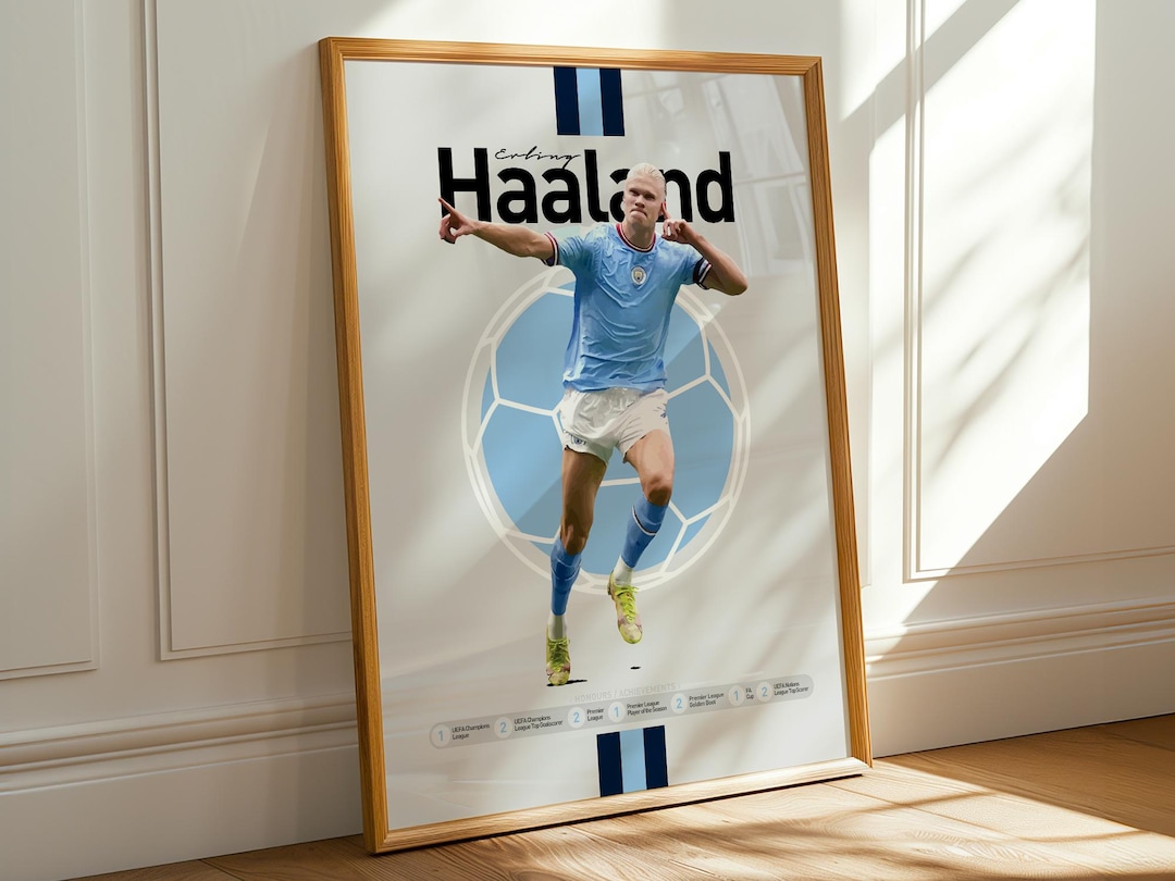 Erling Haaland Poster, Digital Download, Erling Haaland Print ...