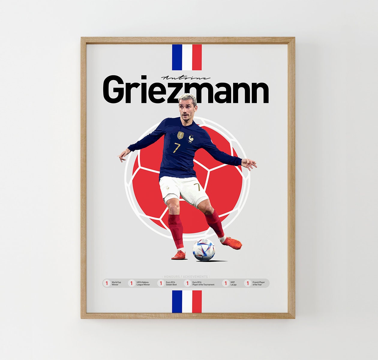 Antoine Griezmann France Poster, Antoine Griezmann Poster sold by Three ...