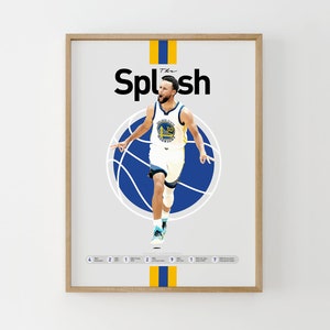 Splash Brothers Poster, Stephen Curry Art, Klay Thompson Art, Office ...