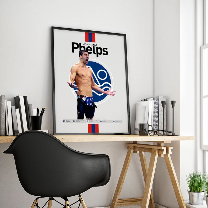 Michael Phelps Poster Michael Phelps Print Michael Phelps - Etsy