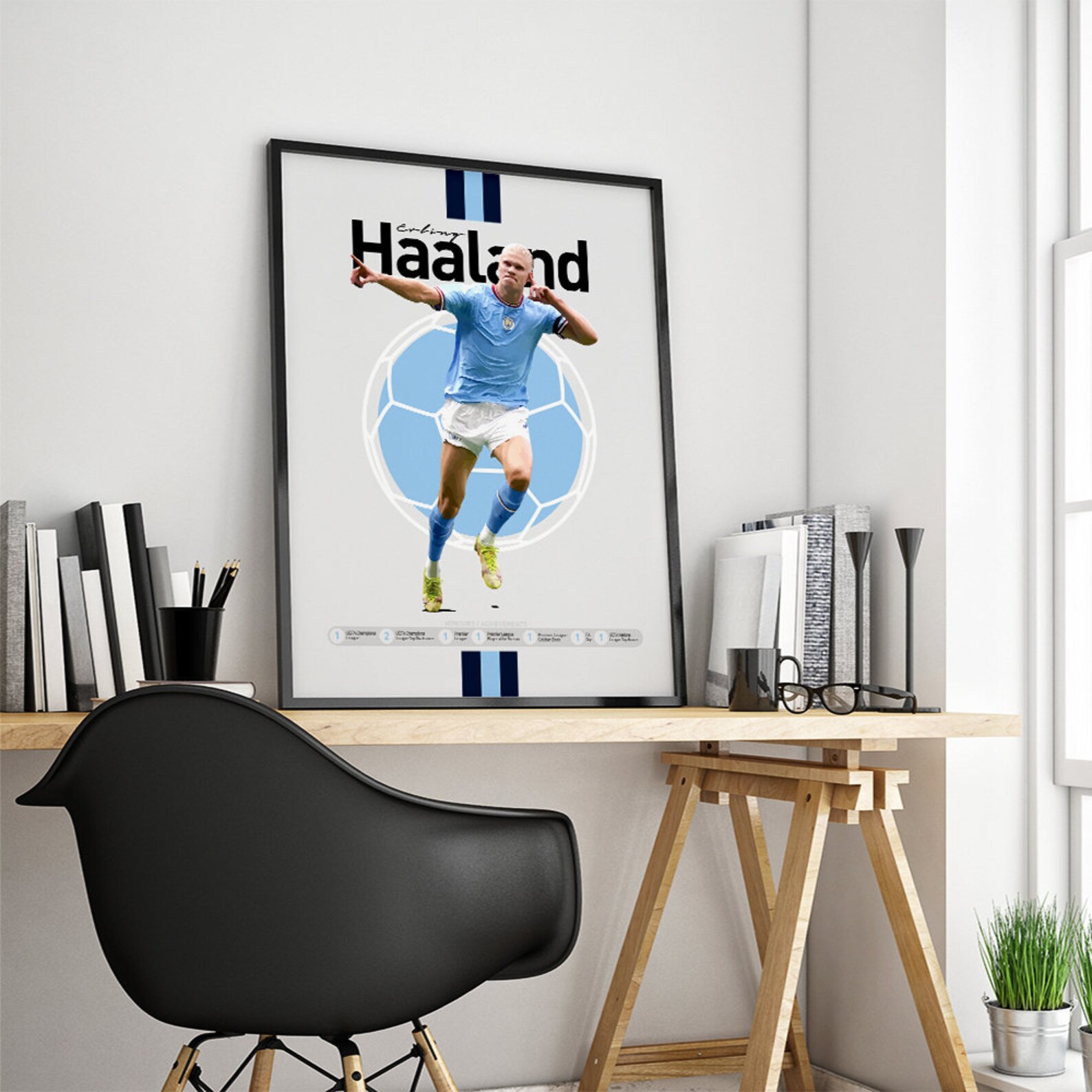 Erling Haaland Poster Erling Haaland Print Minimalist - Etsy