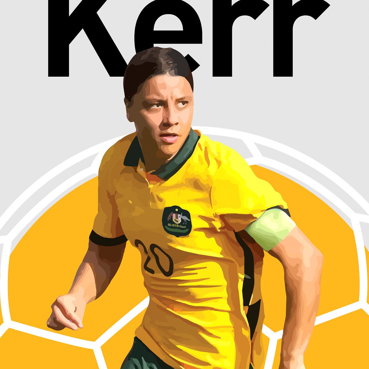 Samantha Kerr Print, Samantha Kerr Art, Samantha Kerr Poster ...