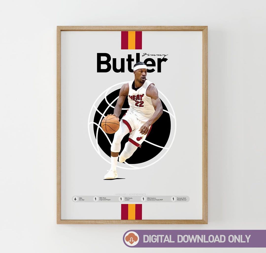 Jimmy Butler Print, Digital Download, Jimmy Butler Poster, Jimmy Butler ...