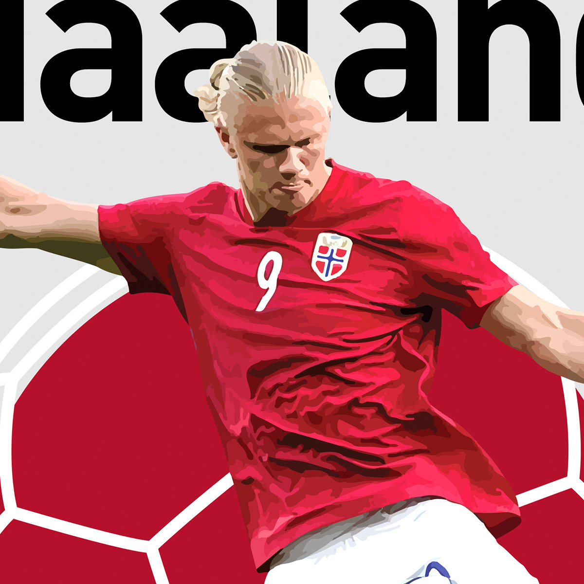 Erling Haaland Poster, Haaland Norway National Team Poster sold by Hail ...