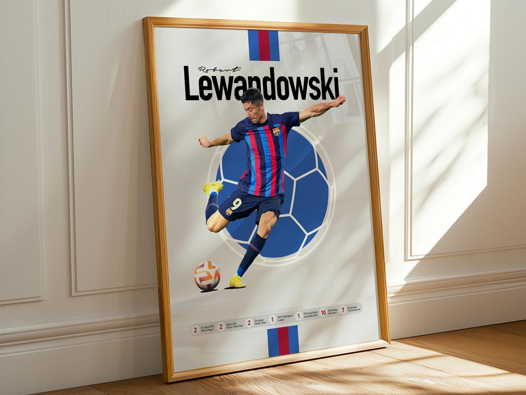 Robert Lewandowski Poster, Digital Download, Lewandowski Print ...