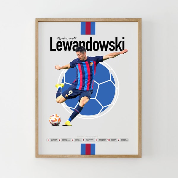 Robert Lewandowski Poster - Etsy