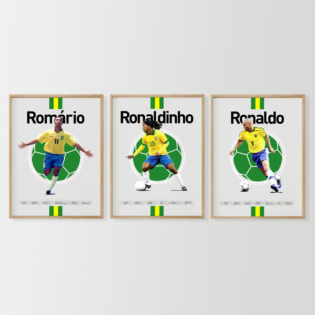 Joga Bonito Brazilian 3rs Posters Bundle Romário Ronaldo - Etsy