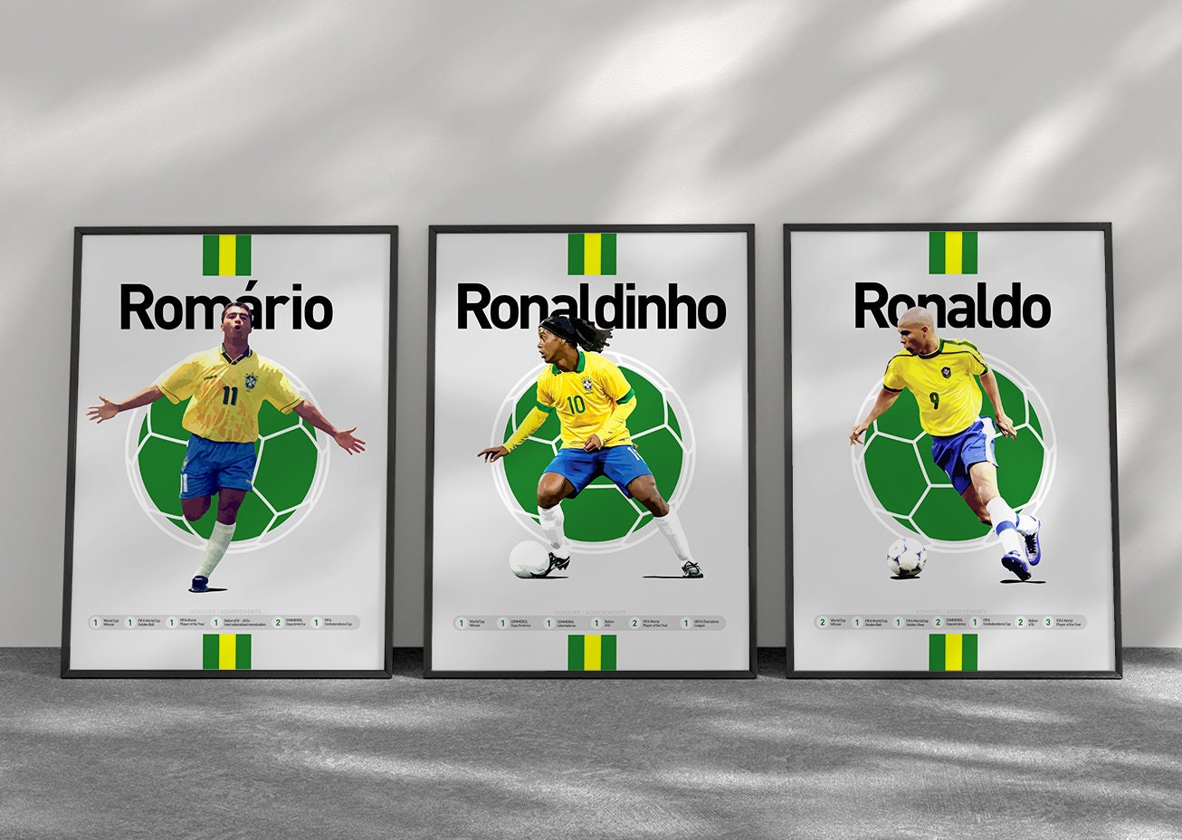 Joga Bonito Brazilian 3rs Posters Bundle Romário Ronaldo - Etsy