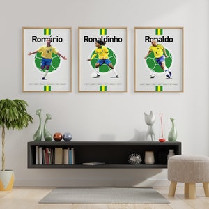 Joga Bonito Brazilian 3rs Posters Bundle Romário Ronaldo - Etsy