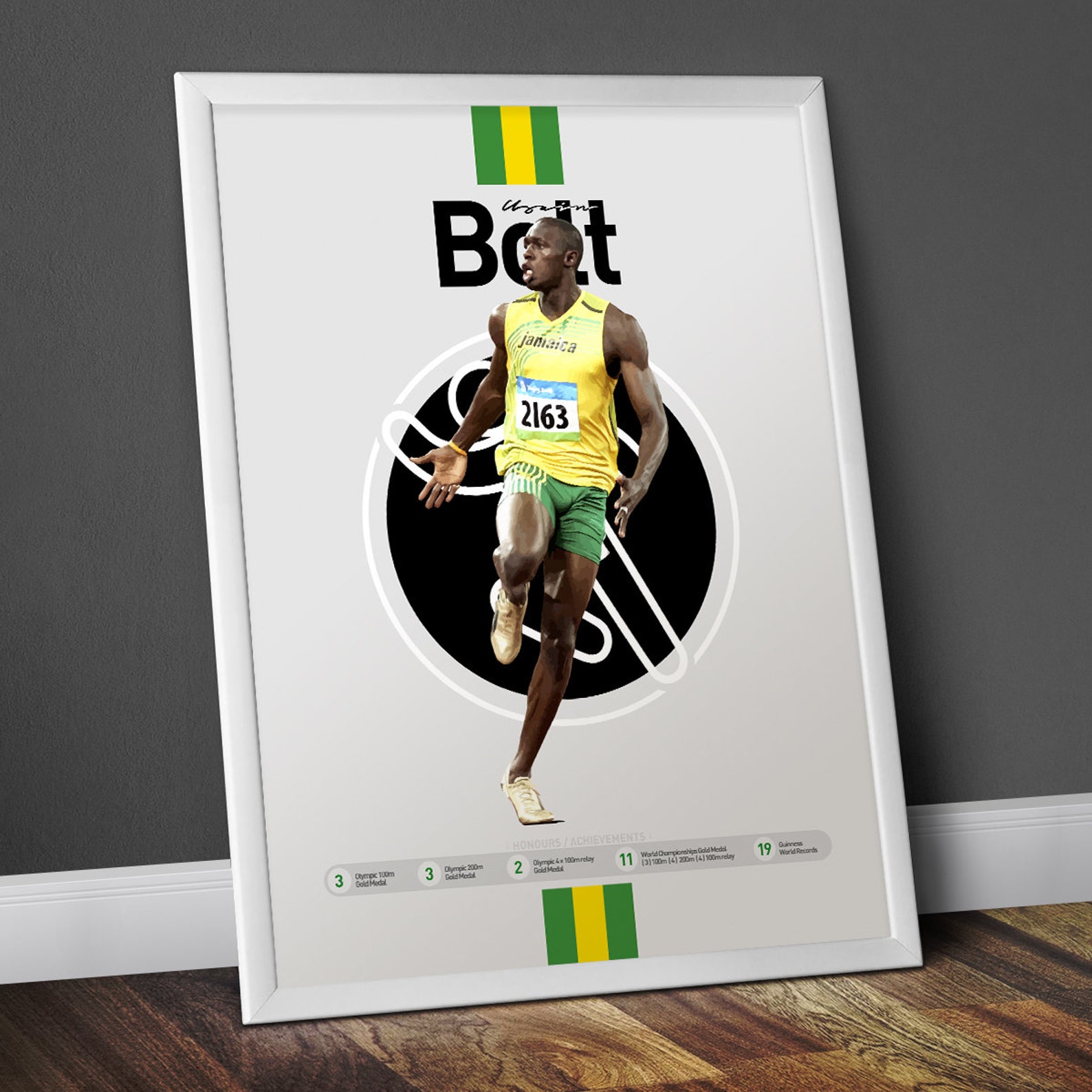 Usain Bolt Poster, Usain Bolt Print, Usain Bolt Art, Minimalist Poster ...