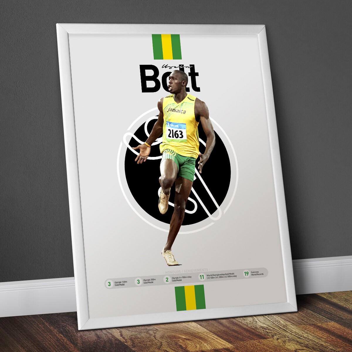 Usain Bolt Poster, Usain Bolt Print, Usain Bolt Art, Minimalist Poster ...