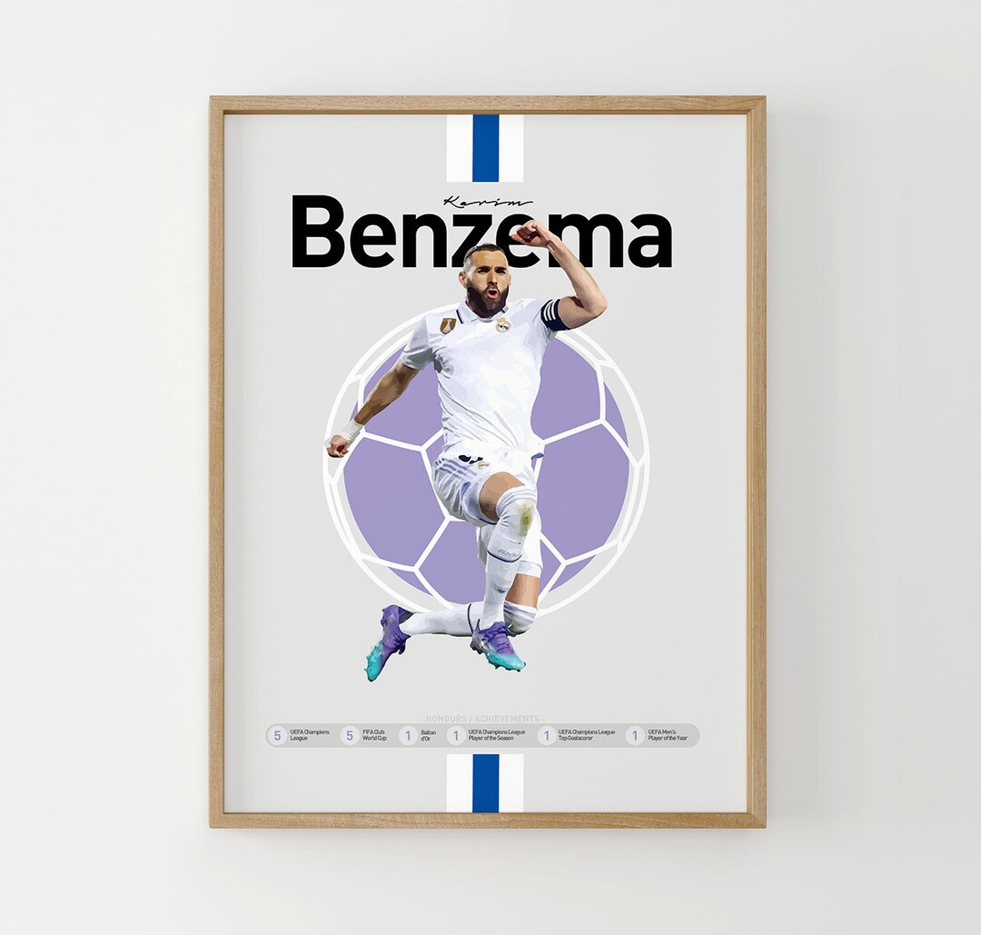 Karim Benzema Poster Karim Benzema Print Karim Benzema Art - Etsy