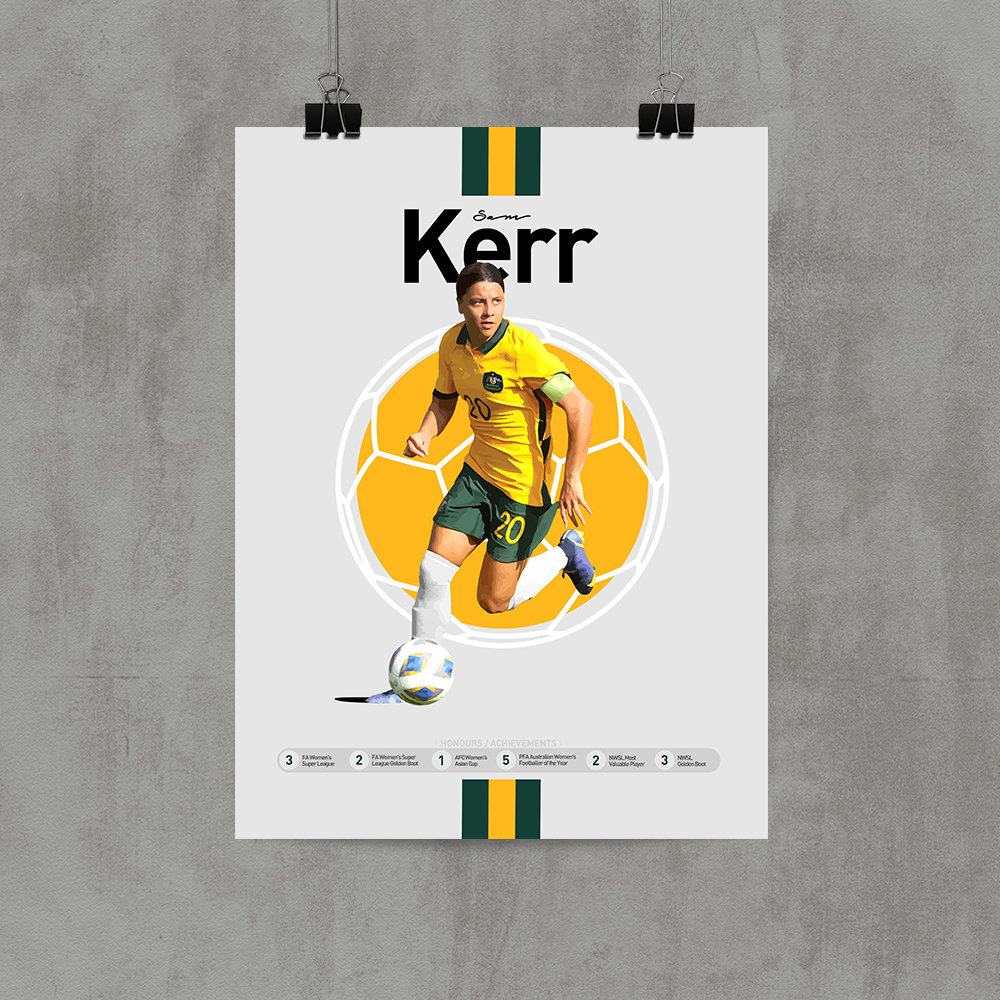 Samantha Kerr Print, Samantha Kerr Art, Samantha Kerr Poster ...