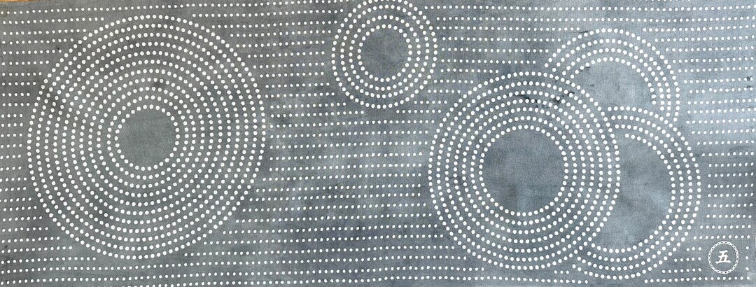 Zen Garden Artist Collaboration Tenugui Art, Tea Towel, Versatile ...