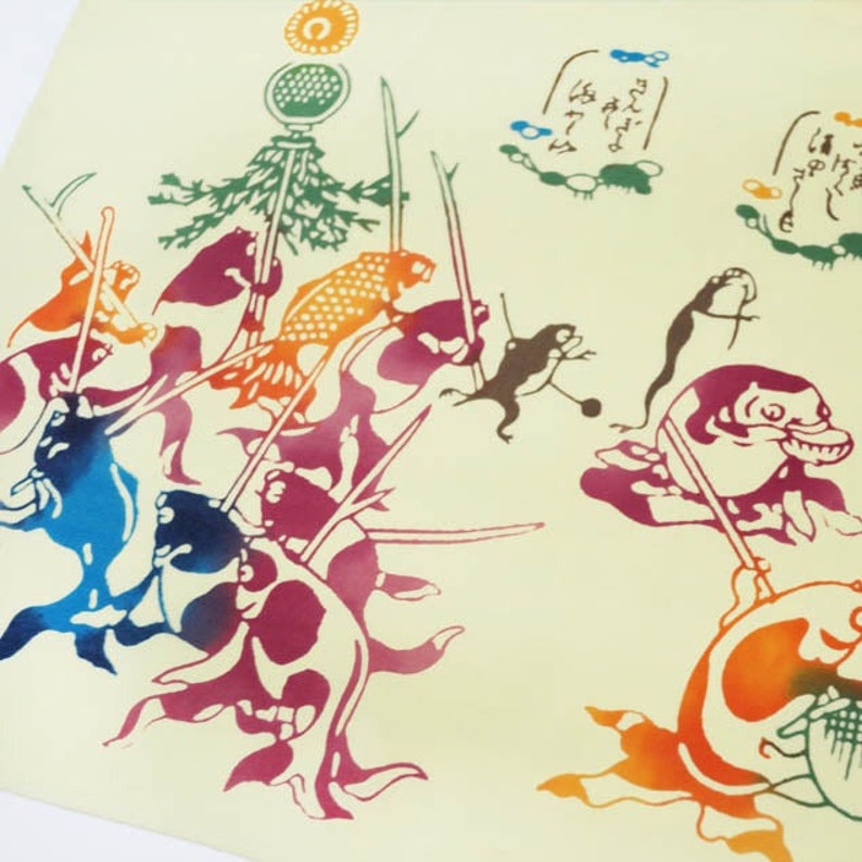 Kuniyoshi Utagawa Ukiyoe Tenugui, All Kind of Kingyo Golden Fish, Giga ...