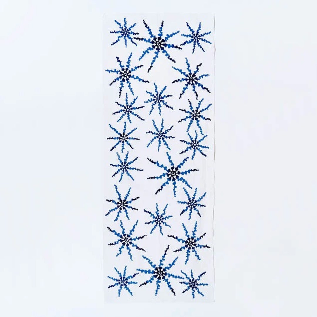 Rienzome Tako-ashi Shibori (octopus Leg Shibori) Tenugui Art Tea Towel ...