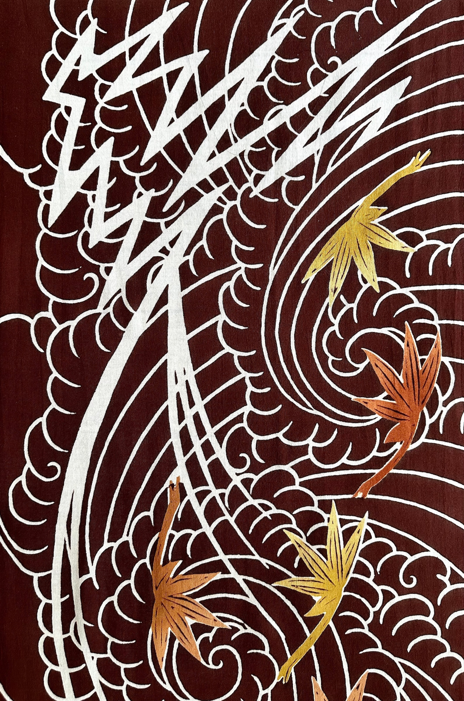 Tebori X Tenugui Momiji Tenugui Art, Tea Towel, Versatile Cotton Cloth ...