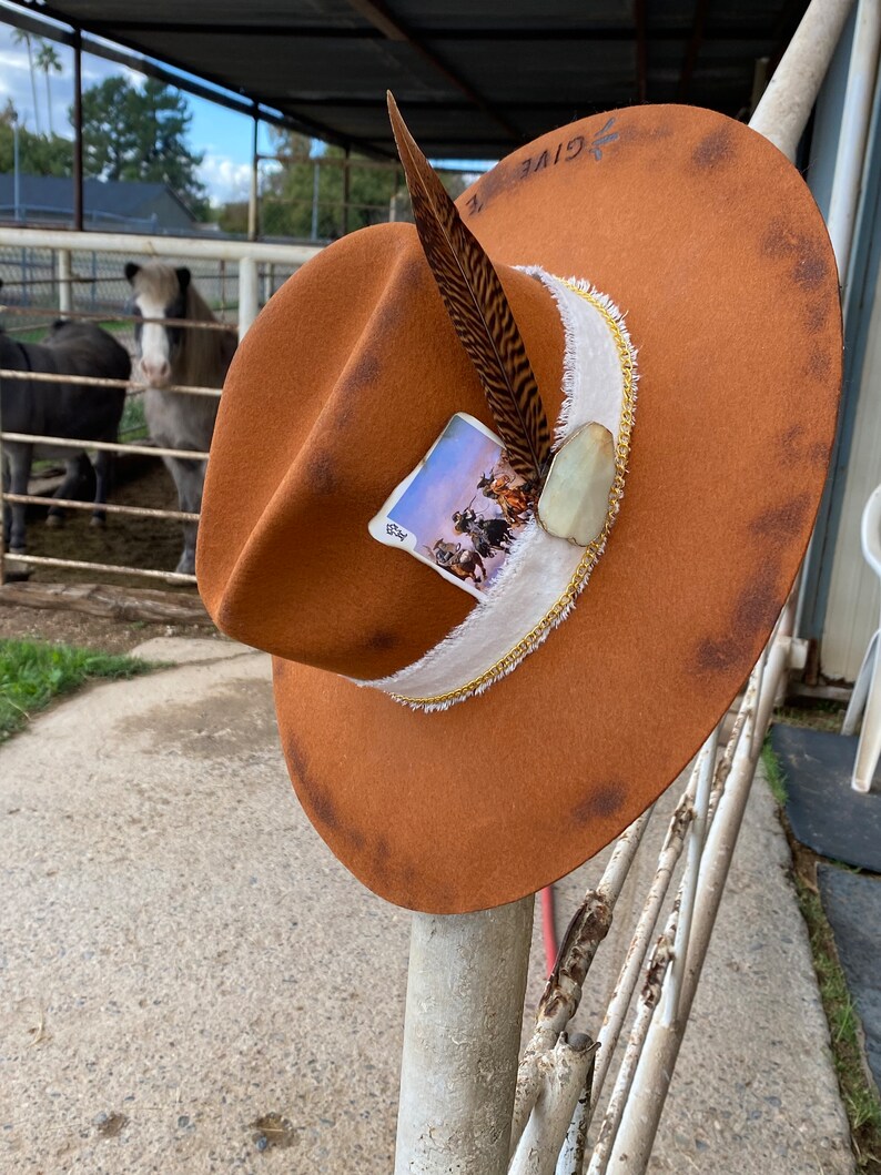 The Quinn Hand Burned Custom Hat - Etsy