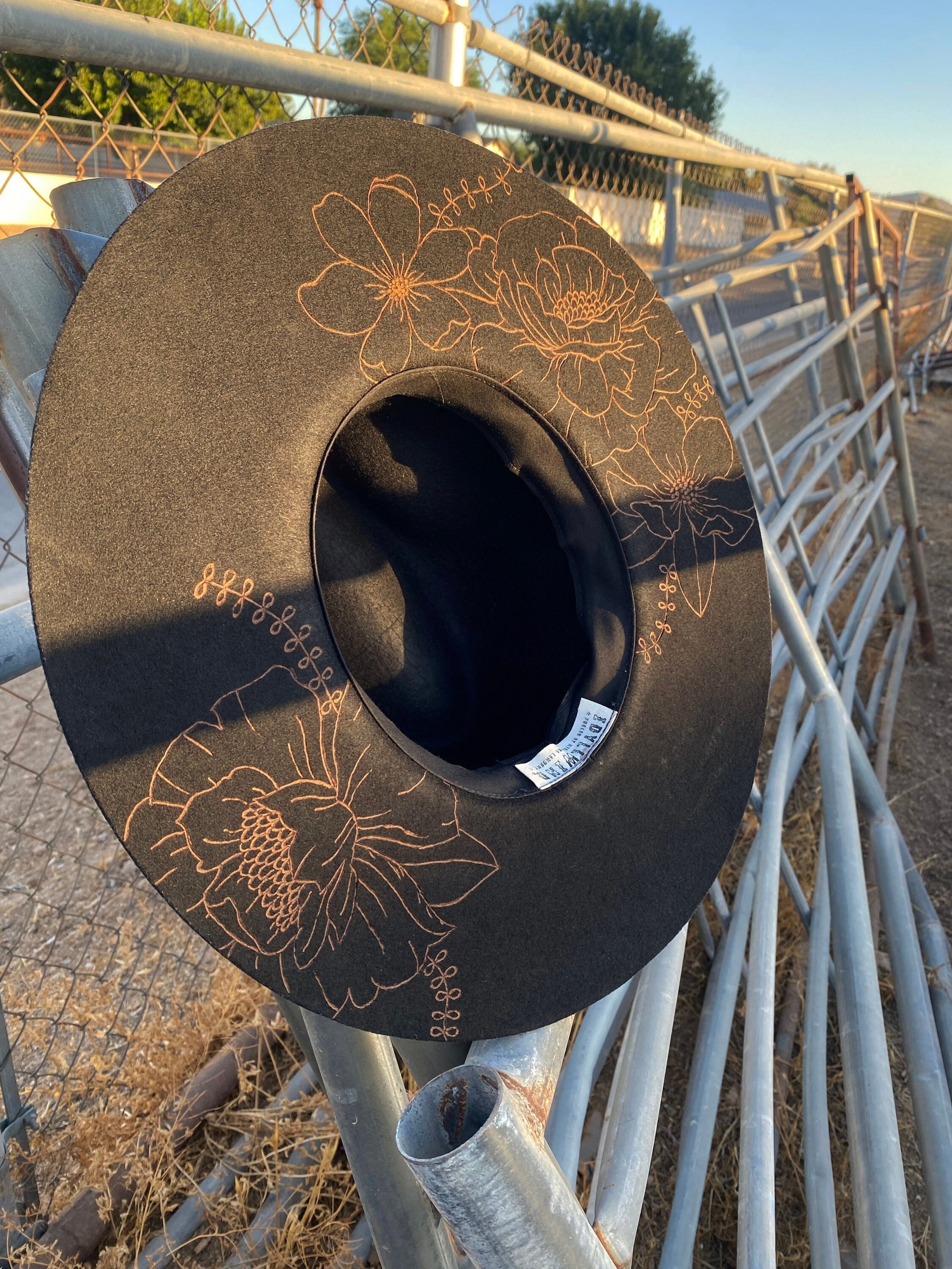 The Logan - Hand Burned Custom Hat - Etsy