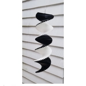 24" Wood Wooden Floating Twister Spinner Porch Patio Garden Yard Spiral ...