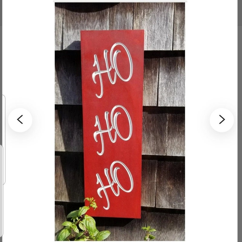 Ho Ho Ho Porch Sign - Etsy