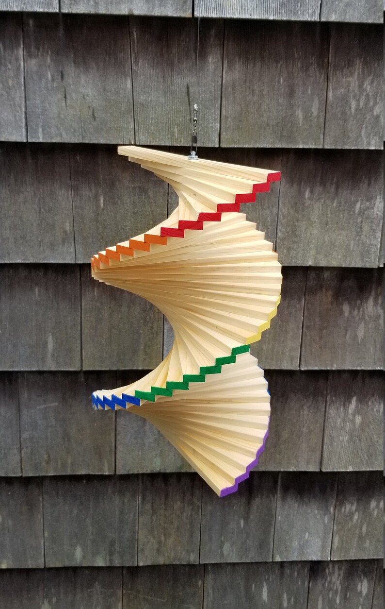 Rainbow trim/edge natural wooden wood yard garden porch patio | Etsy