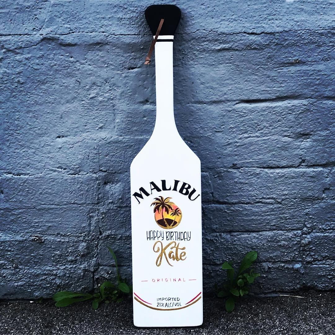 Malibu Rum Inspired Paddle - Etsy