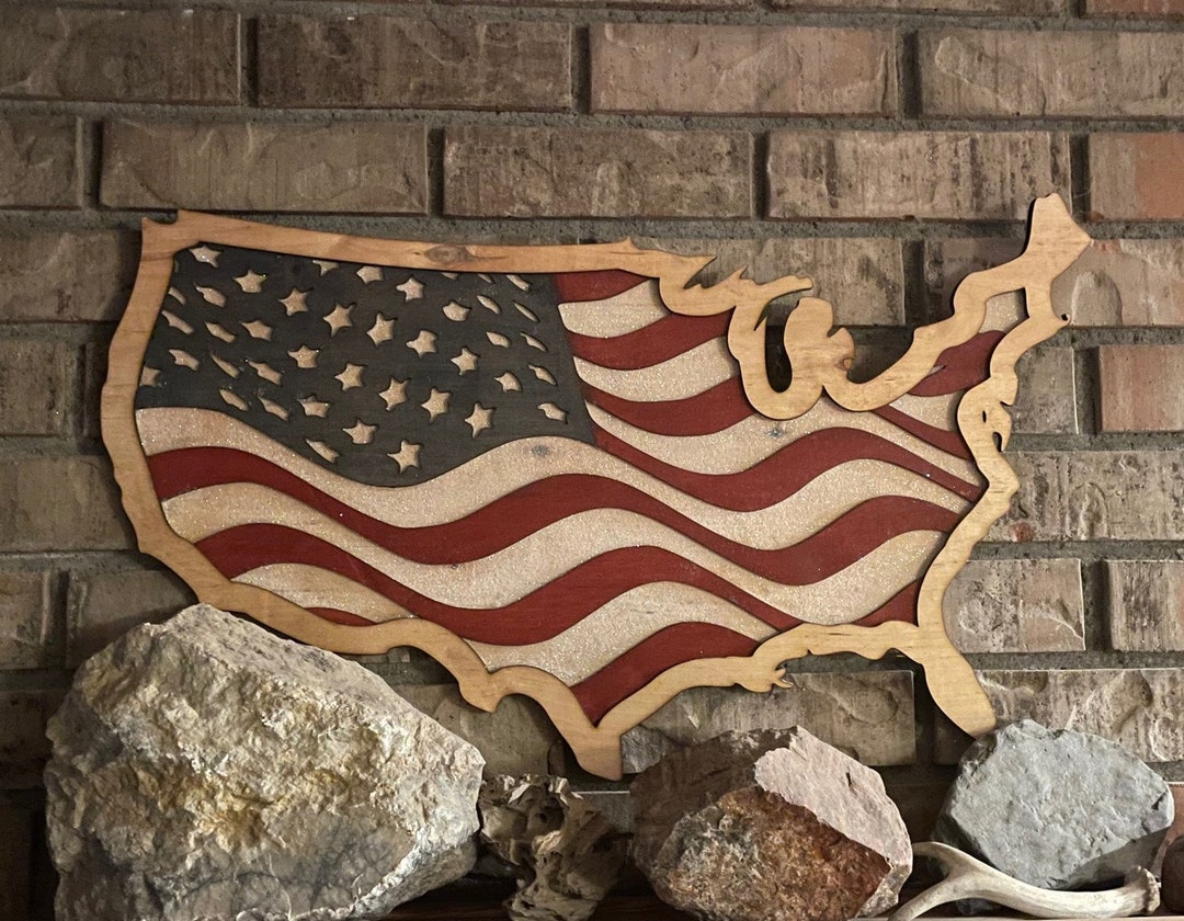 Custom Made American Flag Wall Art, - Etsy