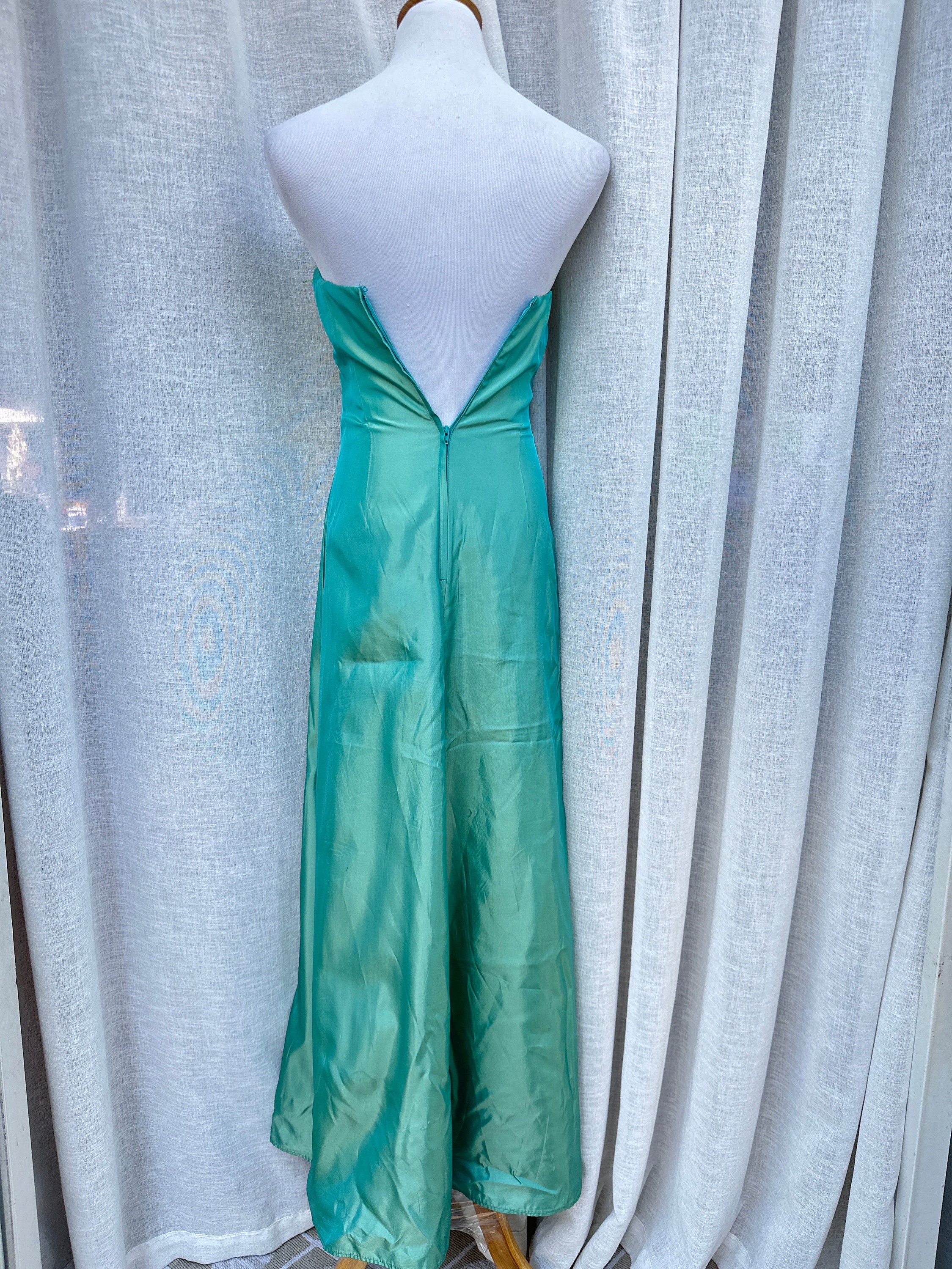 1970s Jim Helm Occasions Strapless Formal Dress Made in USA VTG SZ 2 ...