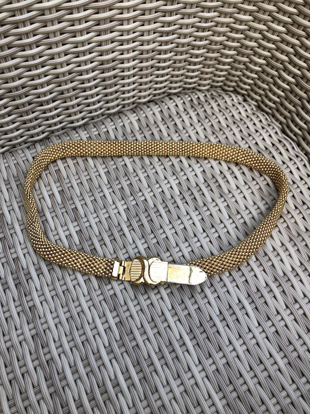 Vintage Gold Metal Bubble Mesh Buckle Belt - Etsy