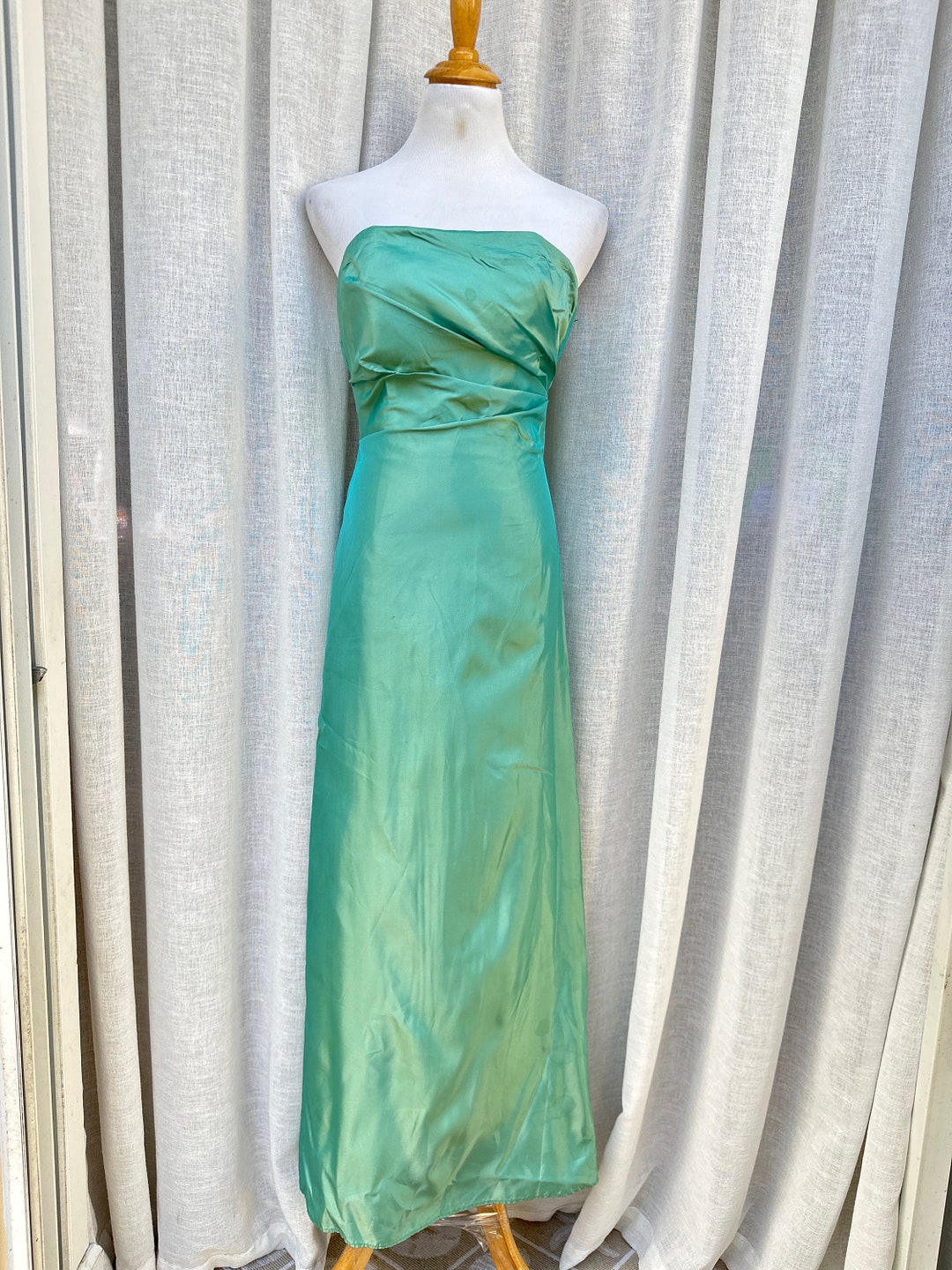 1970s Jim Helm Occasions Strapless Formal Dress Made in USA VTG SZ 2 ...