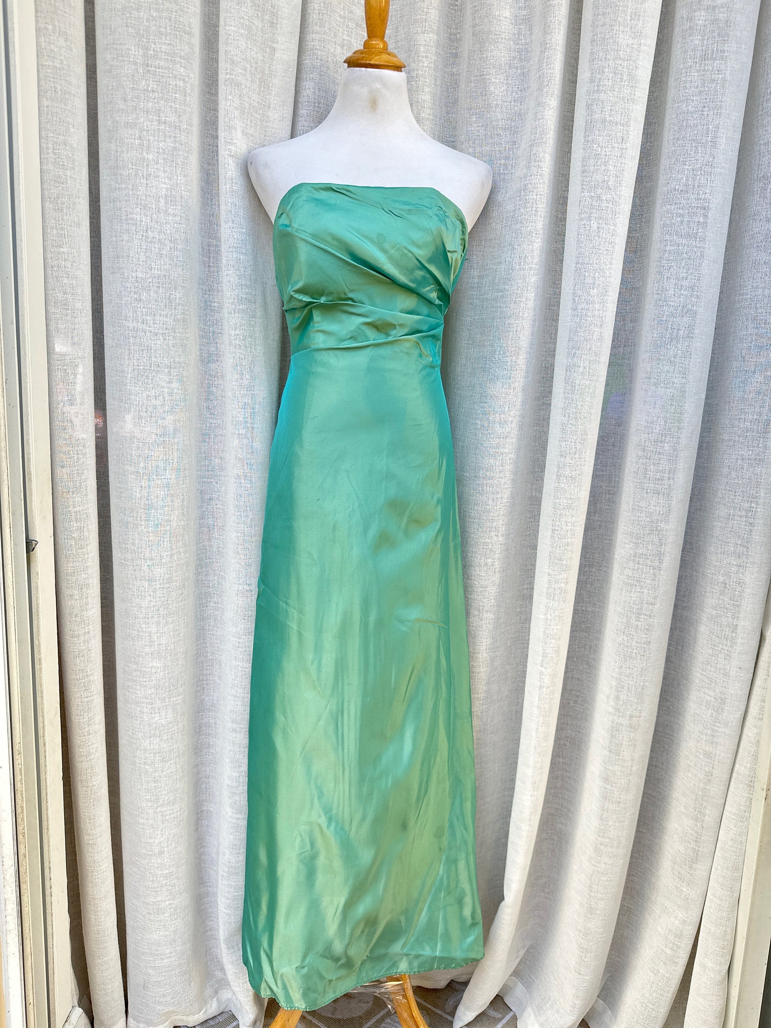 1970s Jim Helm Occasions Strapless Formal Dress Made in USA VTG SZ 2 ...