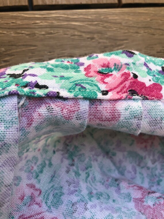 1970 summer calico floral romantic prairie style plea… - Gem