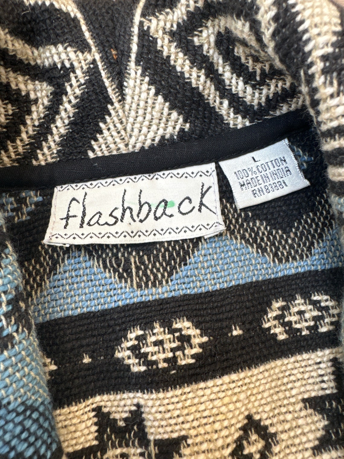 Flashback Ethnic Pattern Woven Tapestry 100% Cotton Jacket Blazer. - Etsy