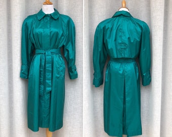 Turquoise Trench Coat - Etsy