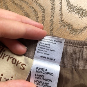 Vintage Mirrors of Krizia Light Brown Sand Color Double Breasted Wool ...