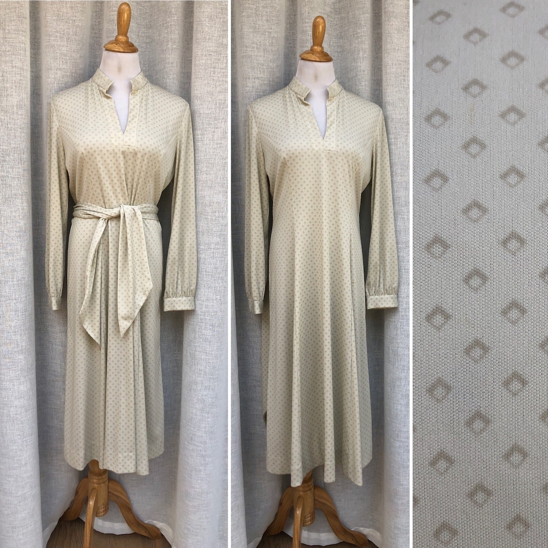 The Wilroy Traveller by Brownstone Studio NY 1960’s Maxi Beige Dress ...