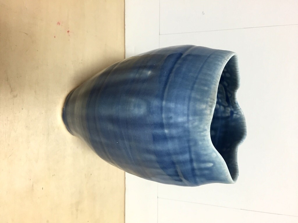 Rick Urban Pottery Vase in Blue Colors 9'' - Etsy