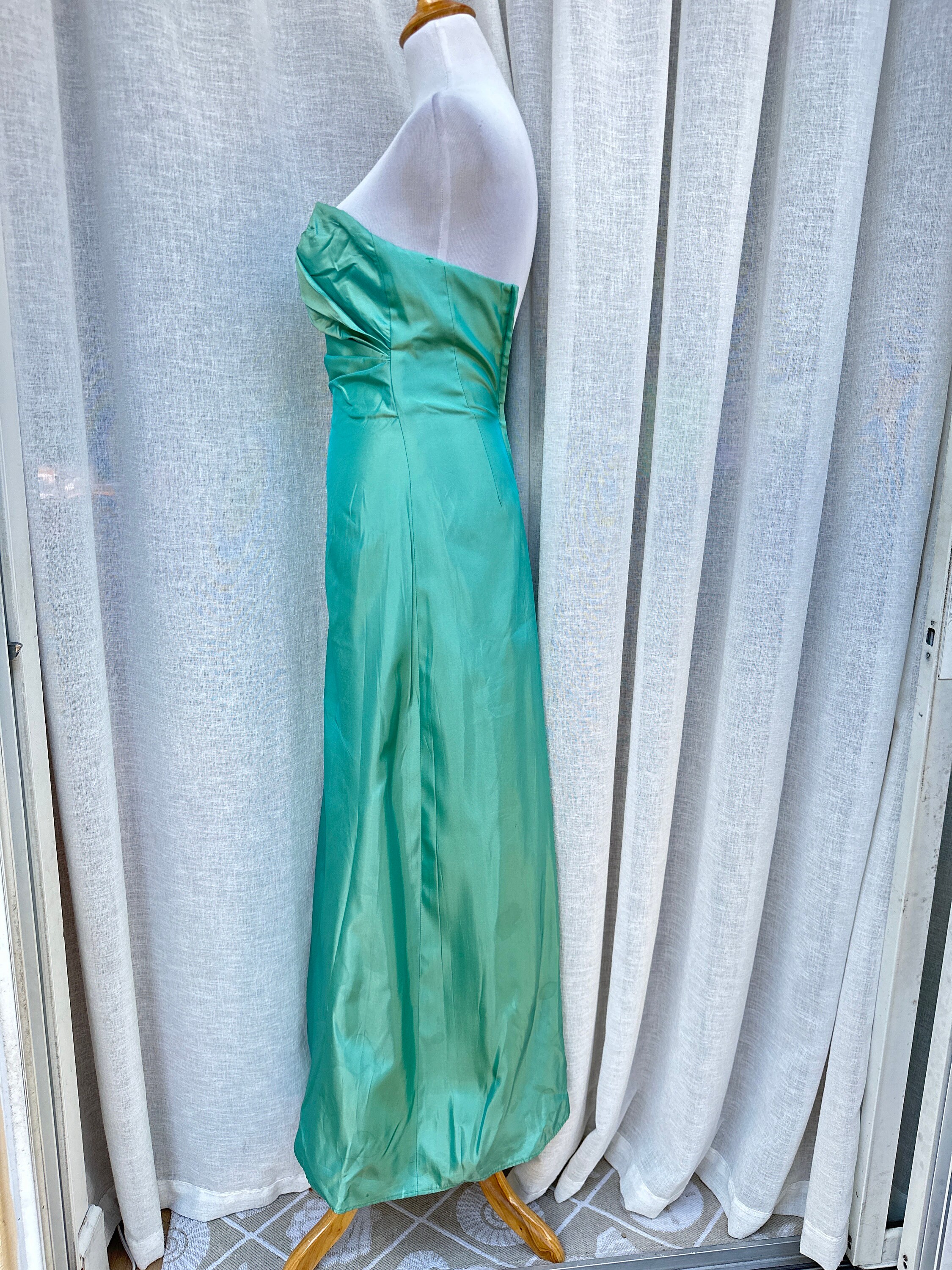 1970s Jim Helm Occasions Strapless Formal Dress Made in USA VTG SZ 2 ...