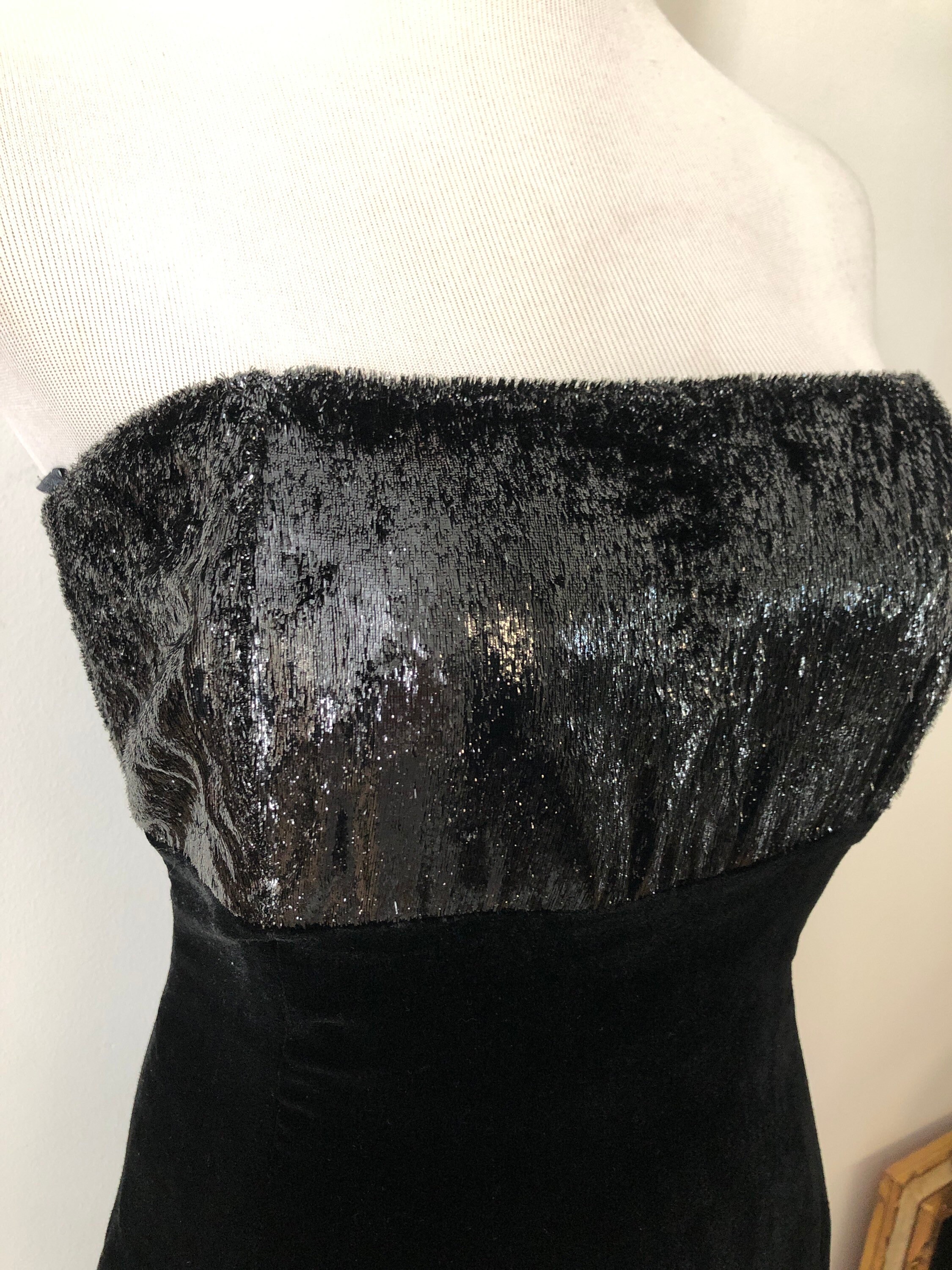 Randolph Duke Silk, Rayon, Shiny Velvet Blend Blazer, Little Black ...