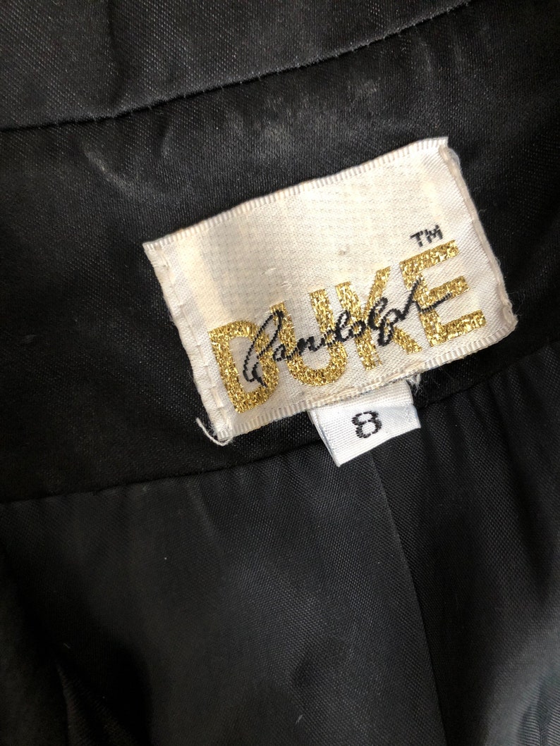 Randolph Duke Silk, Rayon, Shiny Velvet Blend Blazer, Little Black ...